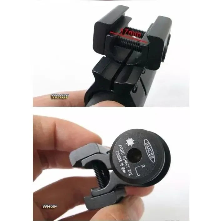 Mira Laser O Puntero Rojo Rifle Pistola Airsoft Caza 20-11mm ...