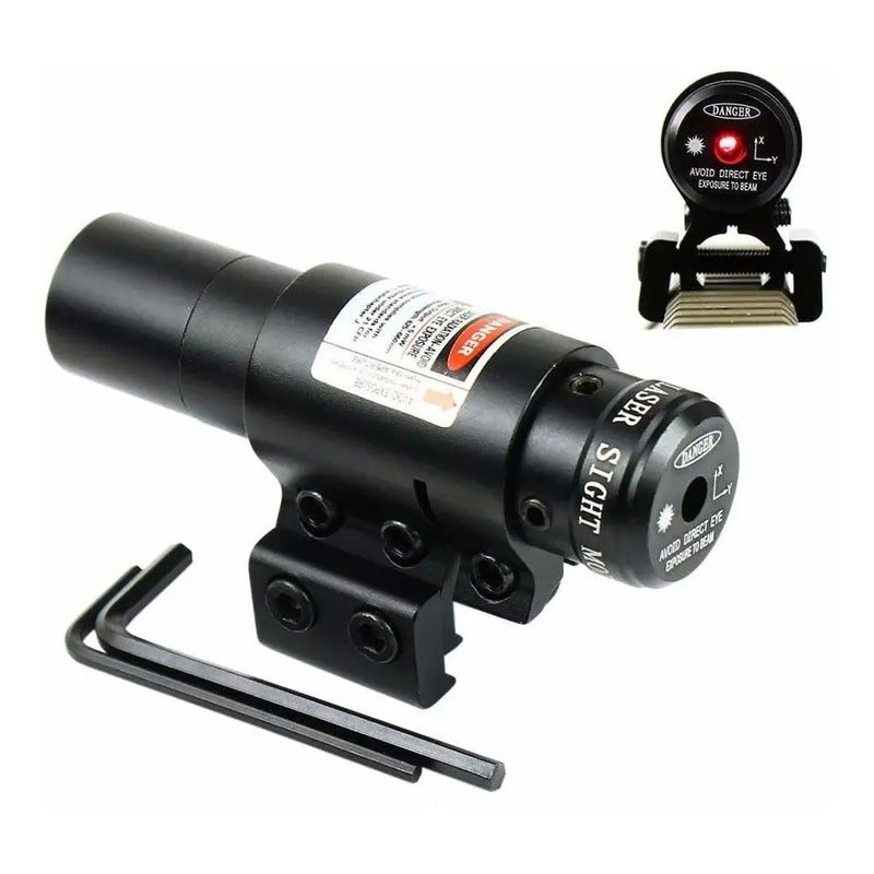 Mira Laser O Puntero Rojo Rifle Pistola Airsoft Caza 20-11mm ...